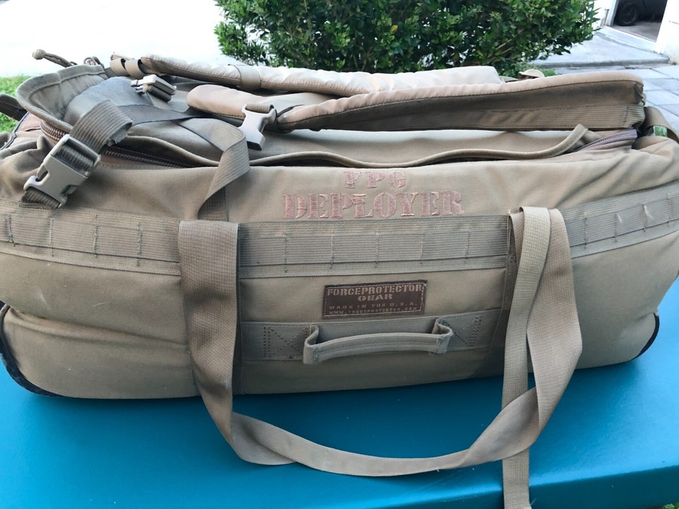 USMC Force Protector Deployment Bag - US Marine Corps Military Coyote ...