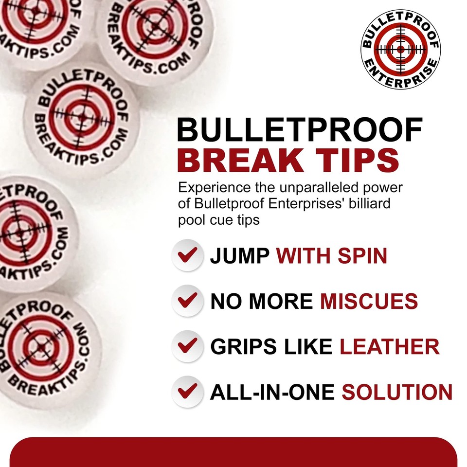 Polymer Break & Jump Tip | Professional Pool Cue Tips & Pool Stick ...