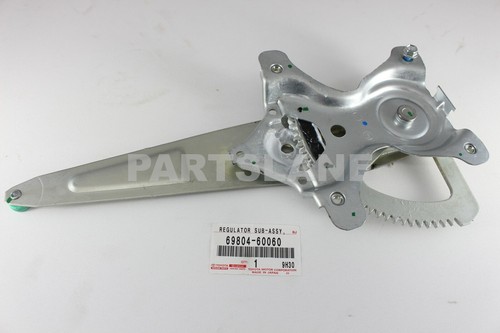 69804-60060 Toyota OEM Genuine REGULATOR SUB-ASSY, REAR DOOR WINDOW, LH ...