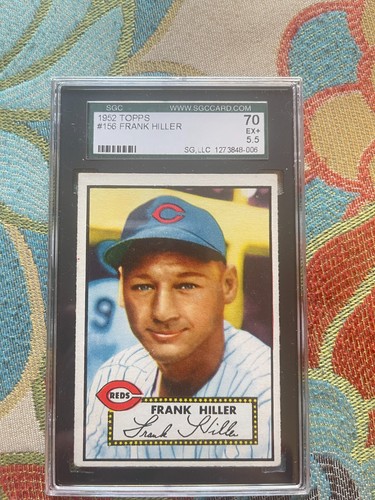 1952 Topps #156 Frank Hiller Reds SGC 70 - EX+ | eBay