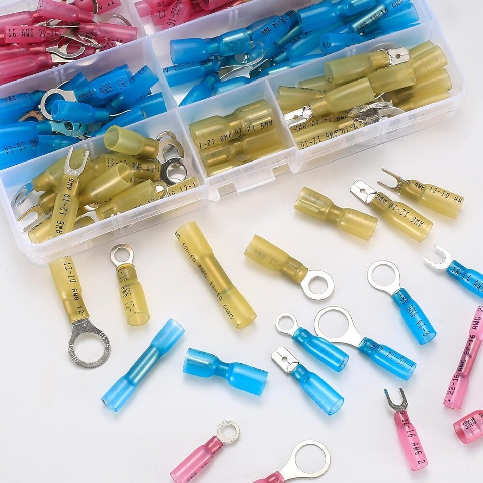 320/120Pcs Heat Shrink Wire Connectors Marine Automotive Waterproof ...