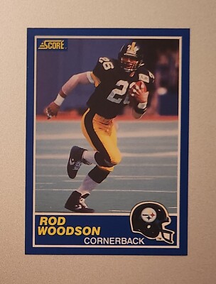 1989 SCORE RC #78 ROD WOODSON HOF PITTSBURGH STEELERS ROOKIE CARD | eBay