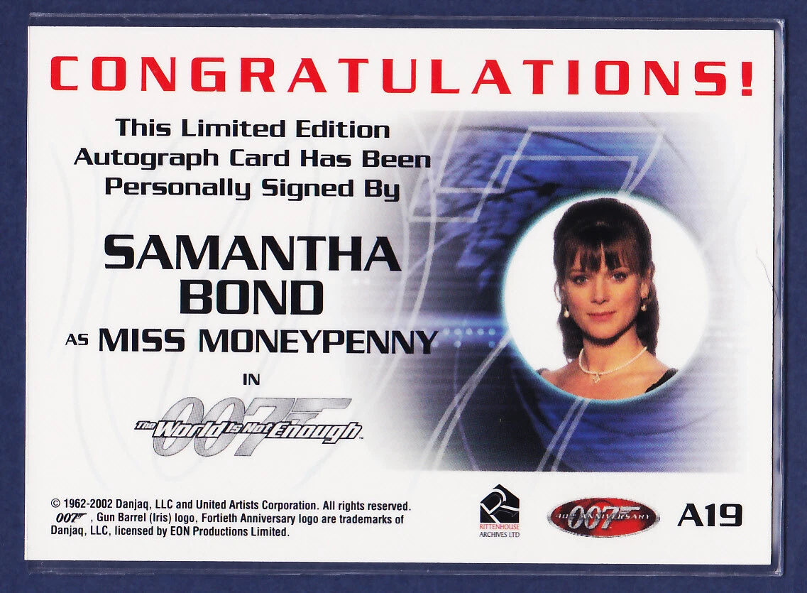 Samantha Bond Moneypenny