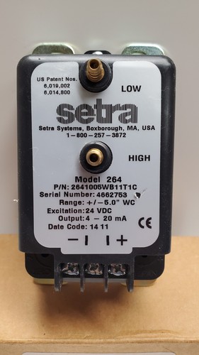 SETRA 264, 4-20 MA, 24VDC, 0-5.0 WC | eBay