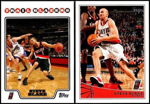 Steve Blake Portland Trail Blazers (2) Card Lot - Running Low – Final ...