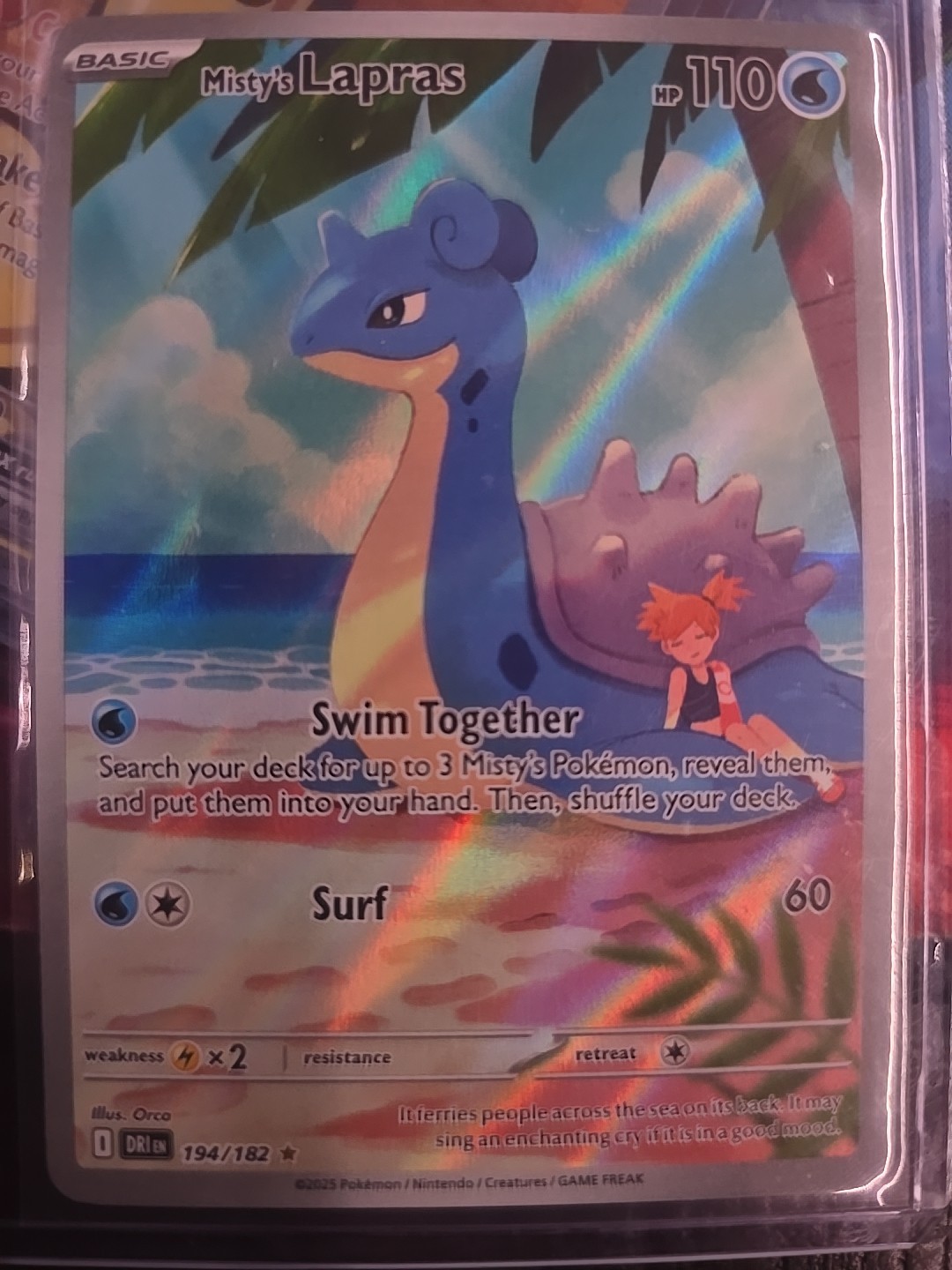 Misty's Lapras 2025 Scarlet & Violet: Destined Rivals #194/182 ...