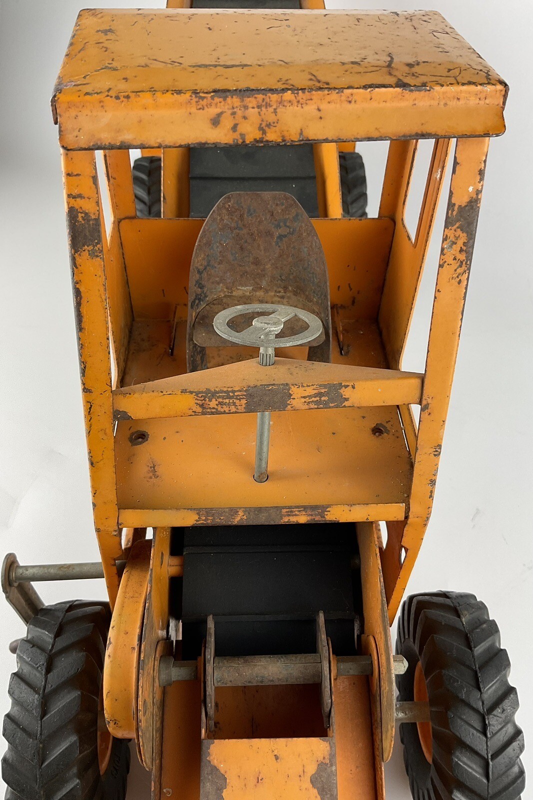 Vintage Nylint 1800 Pressed Steel Adams Travel Loader Construction ...