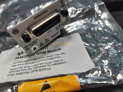 The 3446 gpbu GPIB connects to the multimeter extension port 3446GPBU ...