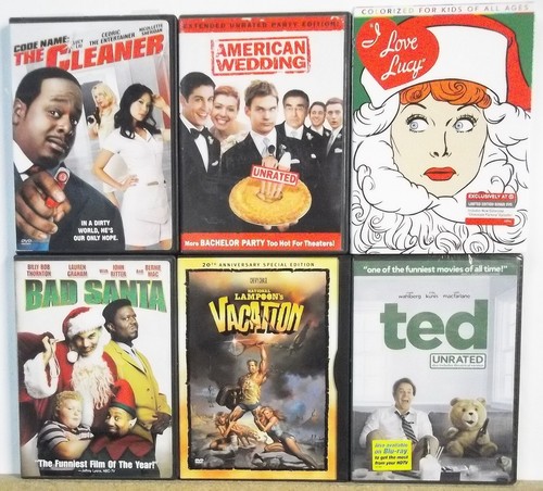6 COMEDY HUMOR SATIRE DRAMA DVD movies Lot #M712 FREE US S/H Chase ...