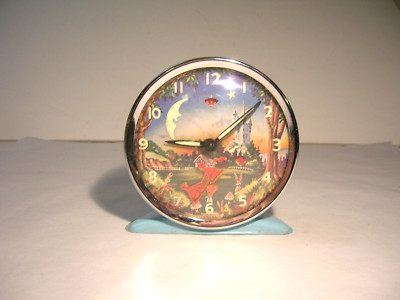 Vintage Westclox HTF Pixie Elves Castle Fairy Tale Land Alarm Clock ...