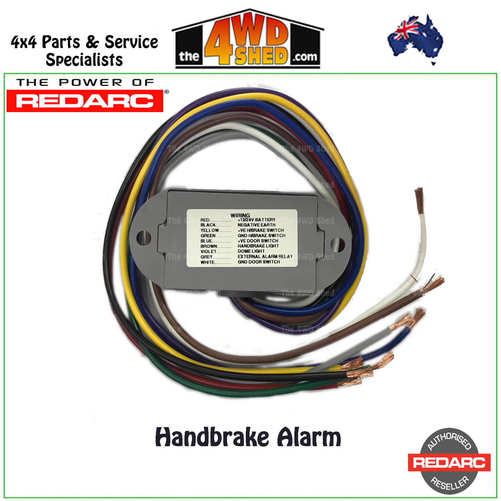 Redarc Handbrake Park Brake Door Alarm HBA1224 Warning System | eBay ...