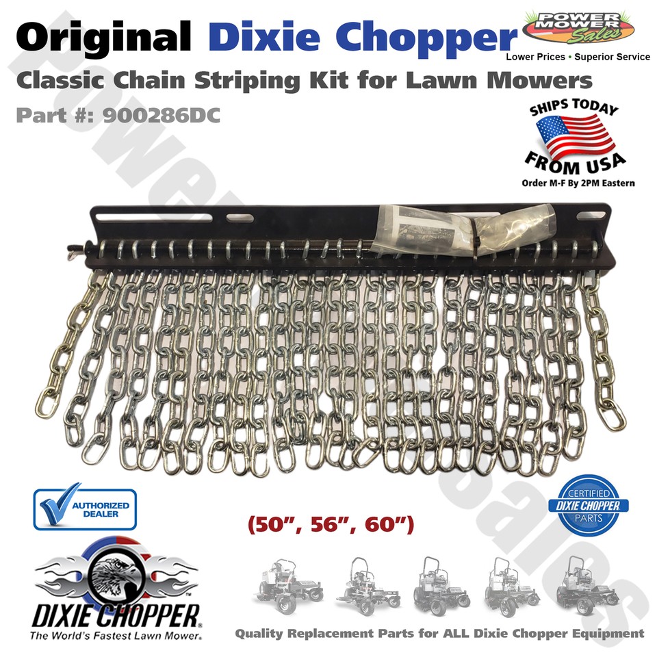 Dixie Chopper Classic Chain Striping Kit (50, 56, 60") for Mowers ...