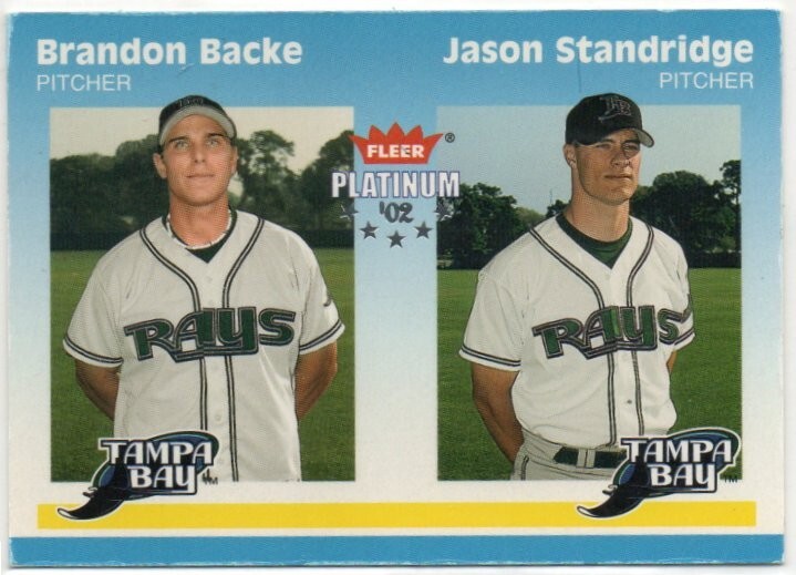 2002 Fleer Platinum Silver Brandon Backe /Jason Standridge #271 SN22/22 ...