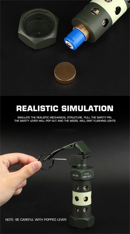 Camping Light Lighting Flash Lamp Cosplay Tactical Dummy M84 Flashbang ...