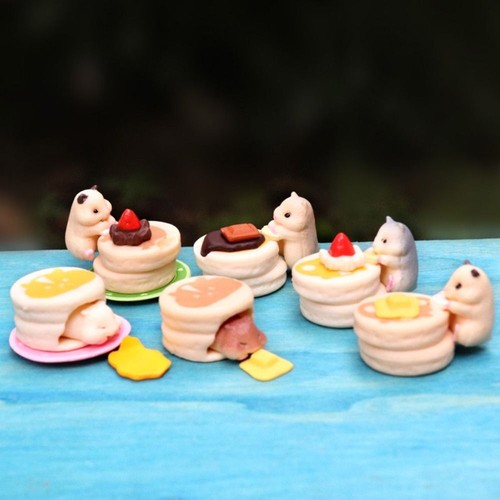 6PCS DIY Macaron Hamster Resin Miniature Animal Statue Craft | eBay