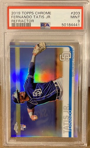 2019 Topps Chrome Refractor #203 Fernando Tatis Jr. RC Rookie PSA 9 ...