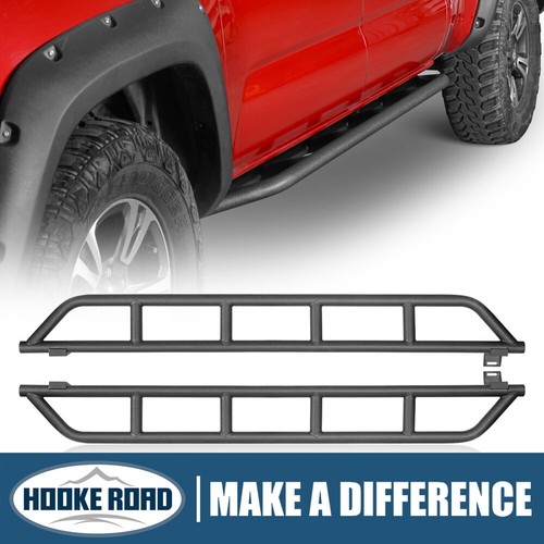 Hooke Road Pair Tube Slider Rocker Guards Fit Toyota Tacoma Double Cab ...