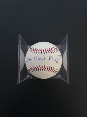 Tre’ Morgan Autographed Baseball ROMLB Full Name Tampa Bay Rays LSU ...