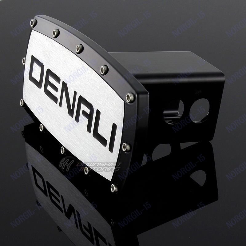 For GMC DENALI LOGO Hitch Cover Plug Cap 2" Trailer Tow Receiver BLACK ...