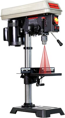 10-Inch Drill Press 6.0 Amp 3/4 HP Bench Drill Press 5-Speed Benchtop ...