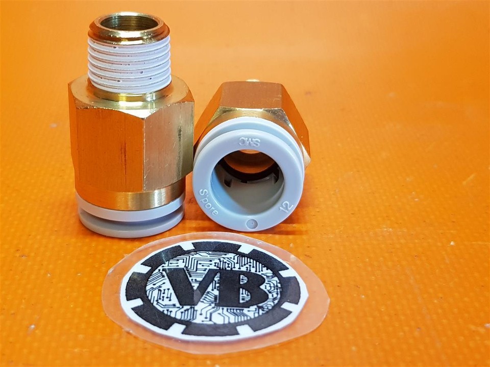 Smc Spore 12 - 12mm / R 1/2" - Plug-in Fitting / Connector - 2 Pieces ...