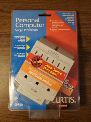 Curtis Power 6 Outlet Personal Computer Surge Protection SP-550 | eBay