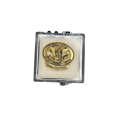 Military Tie Tack Lapel Pin Life Member Eagle Shield USA USN USAF USCG ...