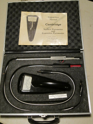 Cambridge surface pyrometer and extension pyrometer w/ case and ...