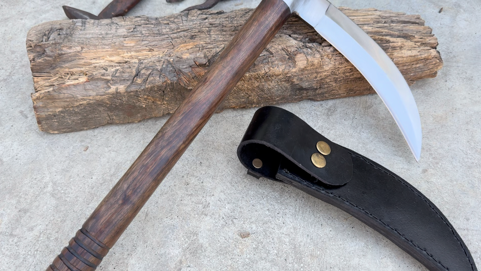 KAMA KNIFE/Traditional Japanese knife/Farmer Sickle/Handforged/Hunitng ...