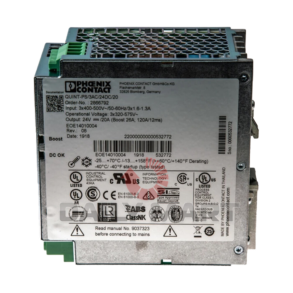 New In Box PHOENIX CONTACT QUINT- PS /3AC/24DC/20 ( 2866792 ) Power ...