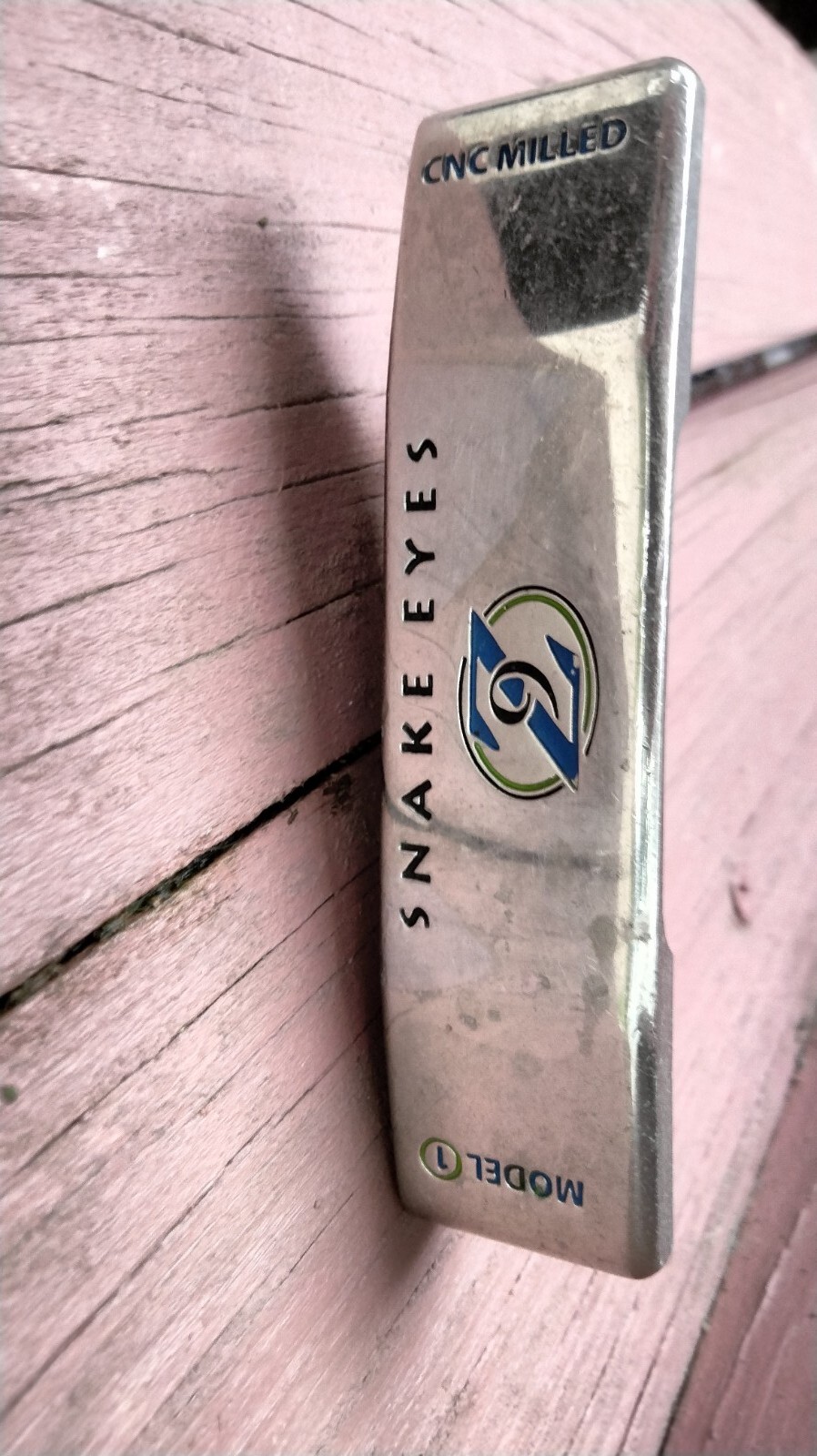 Vintage Snake Eyes Golf Model 1 PUTTER Right Handed Steel Milled Face ...