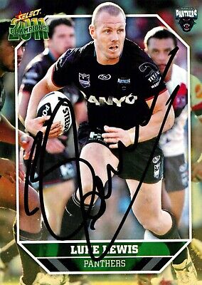 Signed 2011 PENRITH PANTHERS NRL Card LUKE LEWIS | eBay