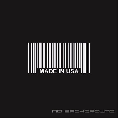 Made In USA bar code Decal Sticker Racing Ford mustang GT F150 GMC ...