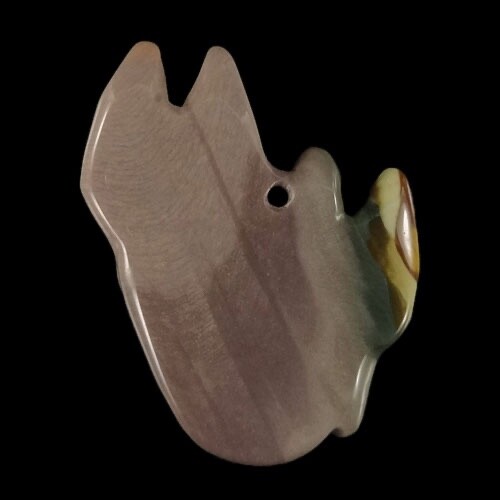 BI28810# Hand Carved Unique Fox Desert Jasper Pendant Bead Gemstone | eBay