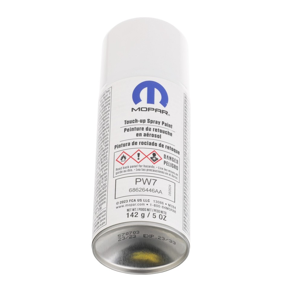 Jeep Dodge Chrysler PW7 BRIGHT WHITE TOUCH UP AEROSOL SPAY PAINT OEM ...