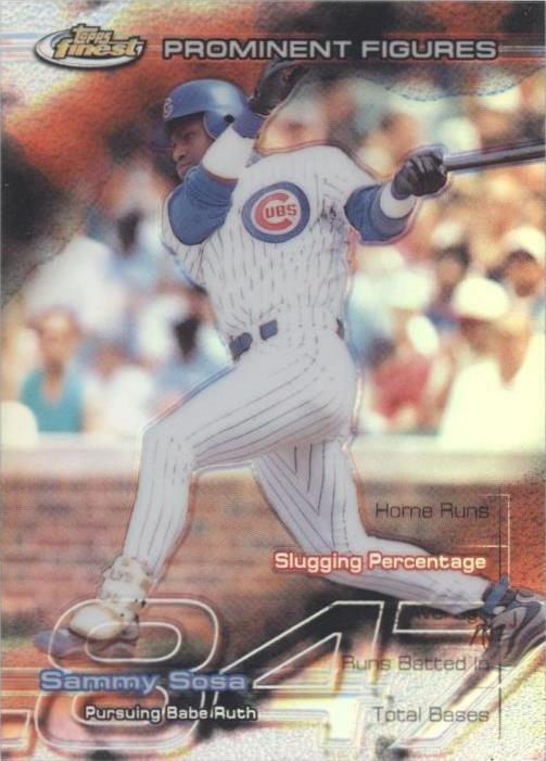 1999 Topps Finest - Prominent Figures Sammy Sosa #PF12 /847 for sale ...