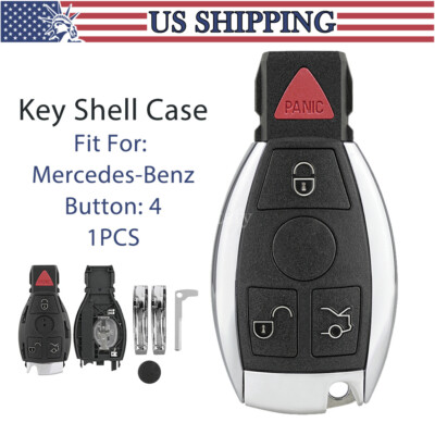 FOR MERCEDES BENZ C CL E GL ML S CLASS REMOTE SMART CAR KEY FOB CASE ...