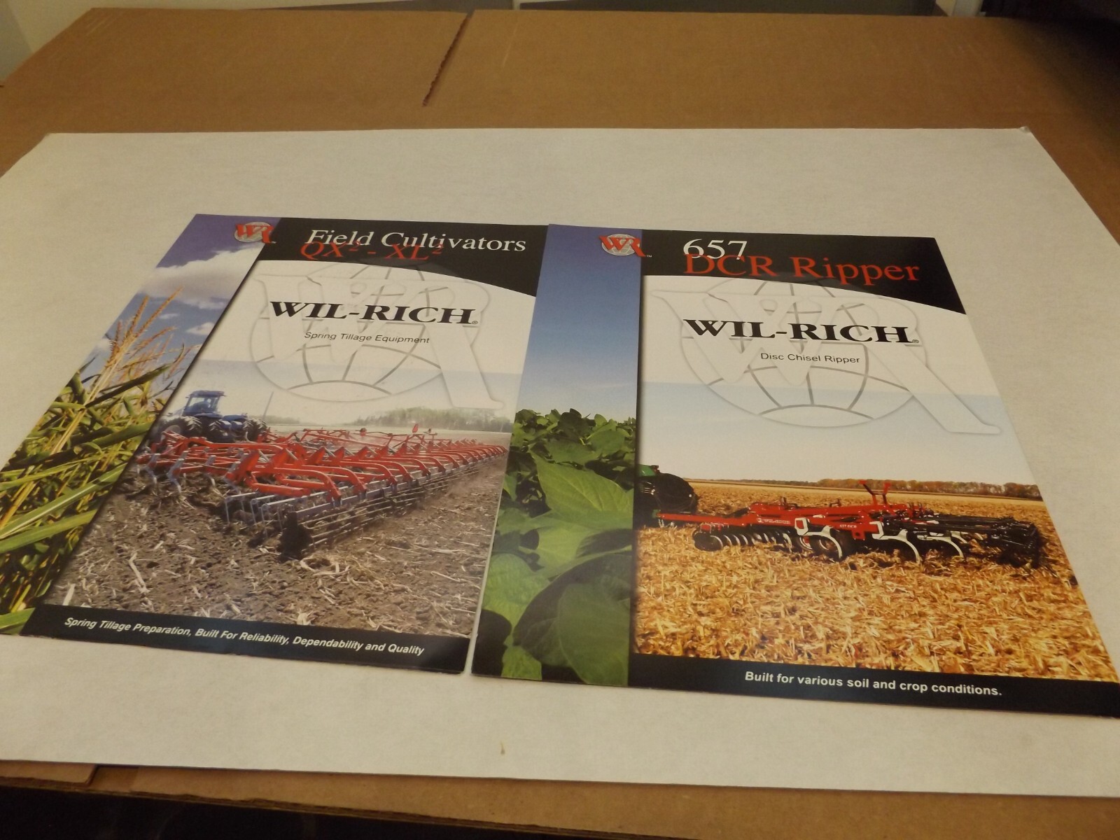 WIL-RICH 657 DCR RIPPER, QX2-XL2 FIELD CULT. LIT. # 071.01H2C 7/08, 074 ...