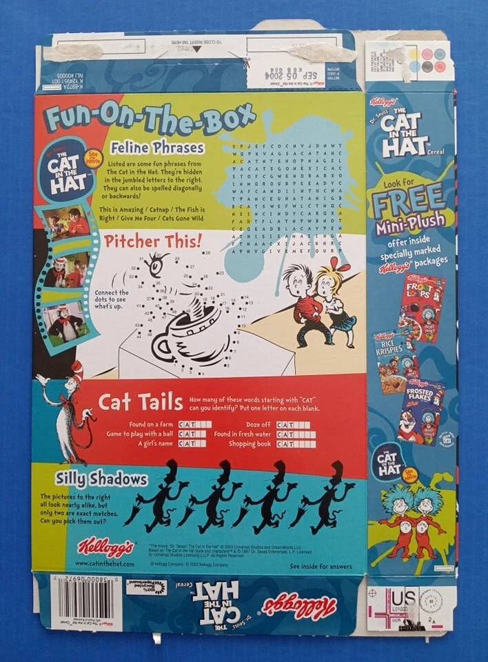 Cereal Box Back