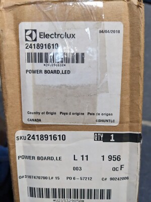 Electrolux Refrigerator Power Board 241891610 AP5690258 PS8689207 | eBay