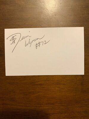 DEVIN WYMAN - PATRIOTS FOOTBALL - AUTHENTIC AUTOGRAPH SIGNED - B247 | eBay