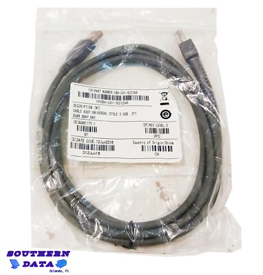 CBA-U01-S07ZAR 7Ft Straight USB Cable for Motorola Zebra Barcode ...