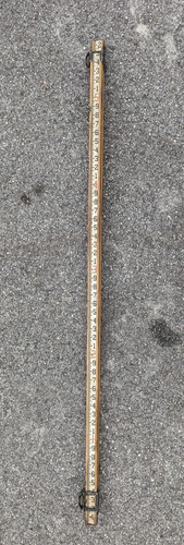 Vintage Chicago Steel Tape Survey Rod Measuring Stick 15' Wood ...