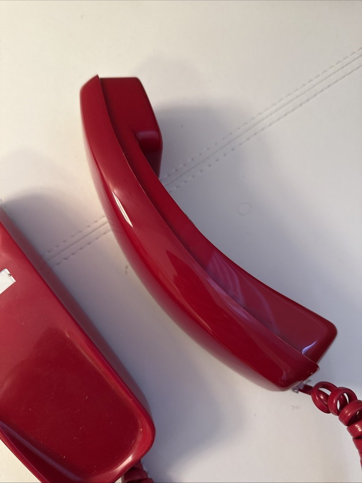 Vtg RED Rotary Dial Trimline Princess Phone = ITT brand / 1970's ...