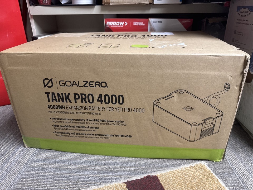 Goal Zero Tank Pro Expansion Battery 4000Wh Stackable Home Backup ...