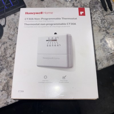 NOS Honeywell CT30A Mechanical Non Programmable Thermostat White 120V Heat Only | eBay