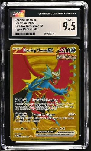 ROARING MOON EX Paradox Rift Hyper Rare #262 CGC 9.5 Pokemon ...