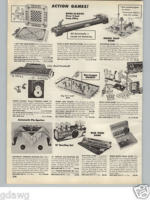 1966 PAPER AD Bobby Hull NHL Hockey King Game Mouse Trap Tudor Electric ...