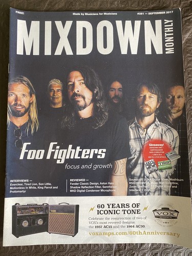 Mixdown Magazine Issue #281 Sept 2017 Features Foo Fighters | eBay ...