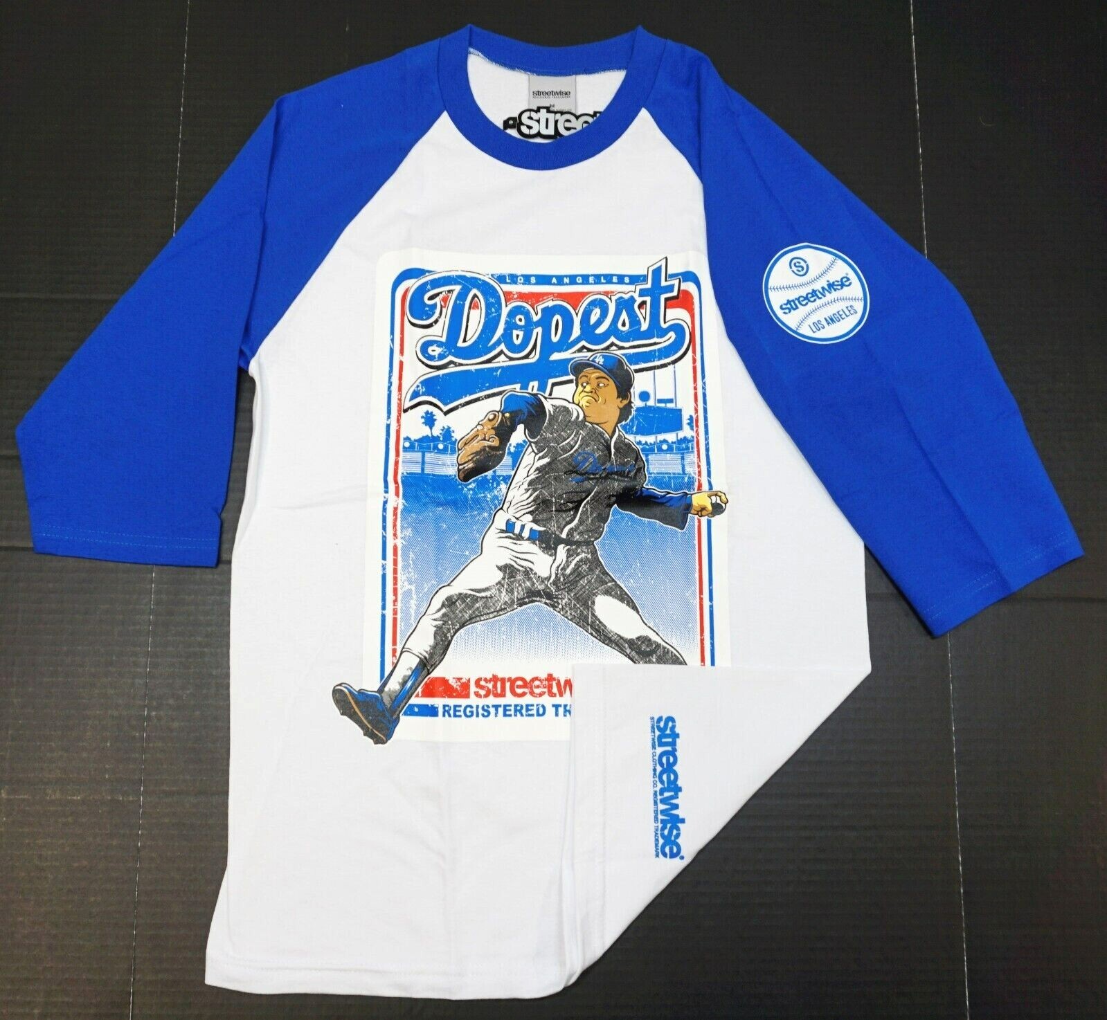 STREETWISE FERNANDOMANIA Raglan T-shirt Urban Streetwear 3/4Sleeve Tee ...